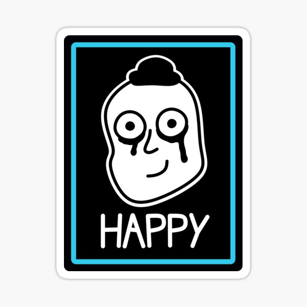 ""Happy"" Sticker by BkaiserDesign | Redbubble
