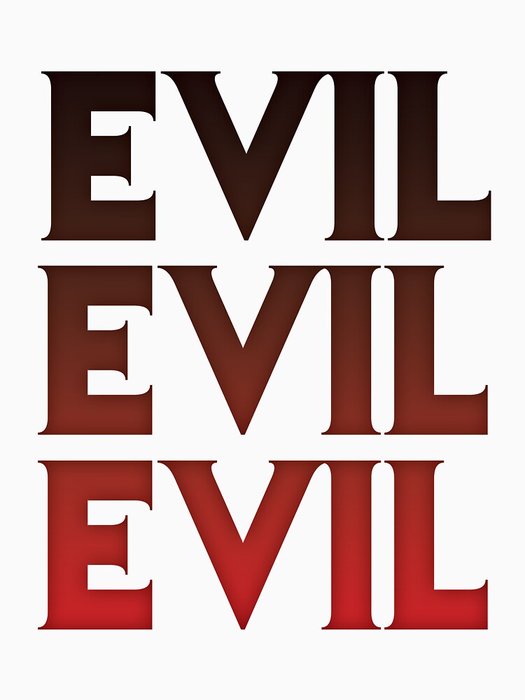 "Evil Red Gradient - Design" T-shirt by deltavarun | Redbubble