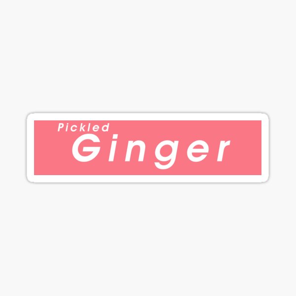 "Pickled Ginger" Sticker by naive-designs | Redbubble