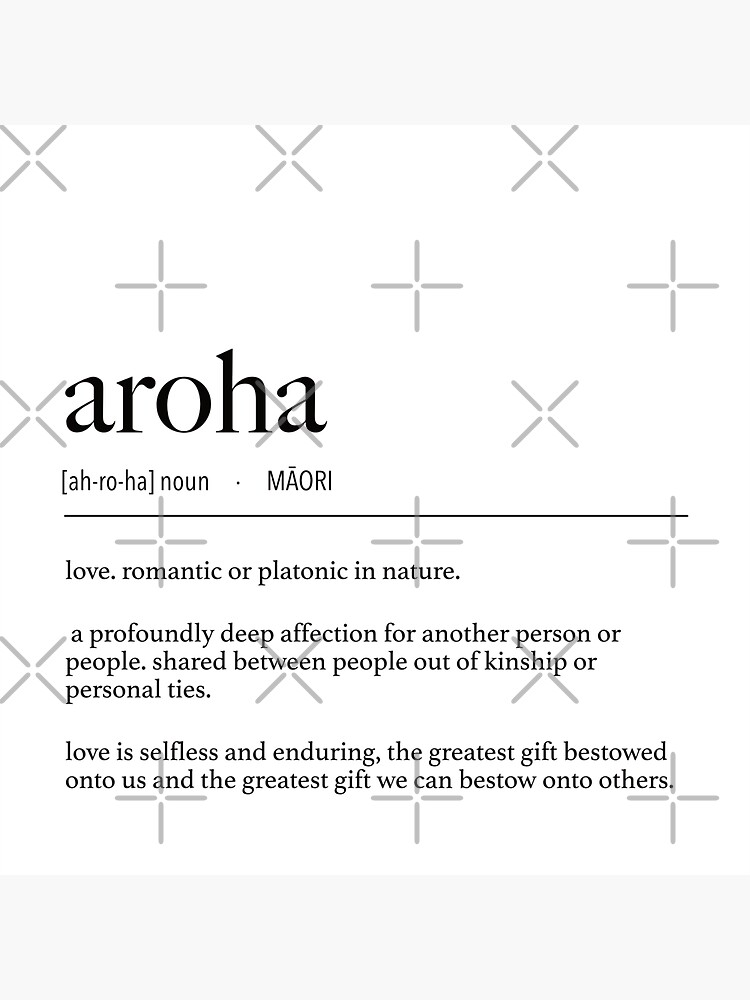 "New Zealand Maori Aroha (Love) Definition" Sticker for Sale by ...