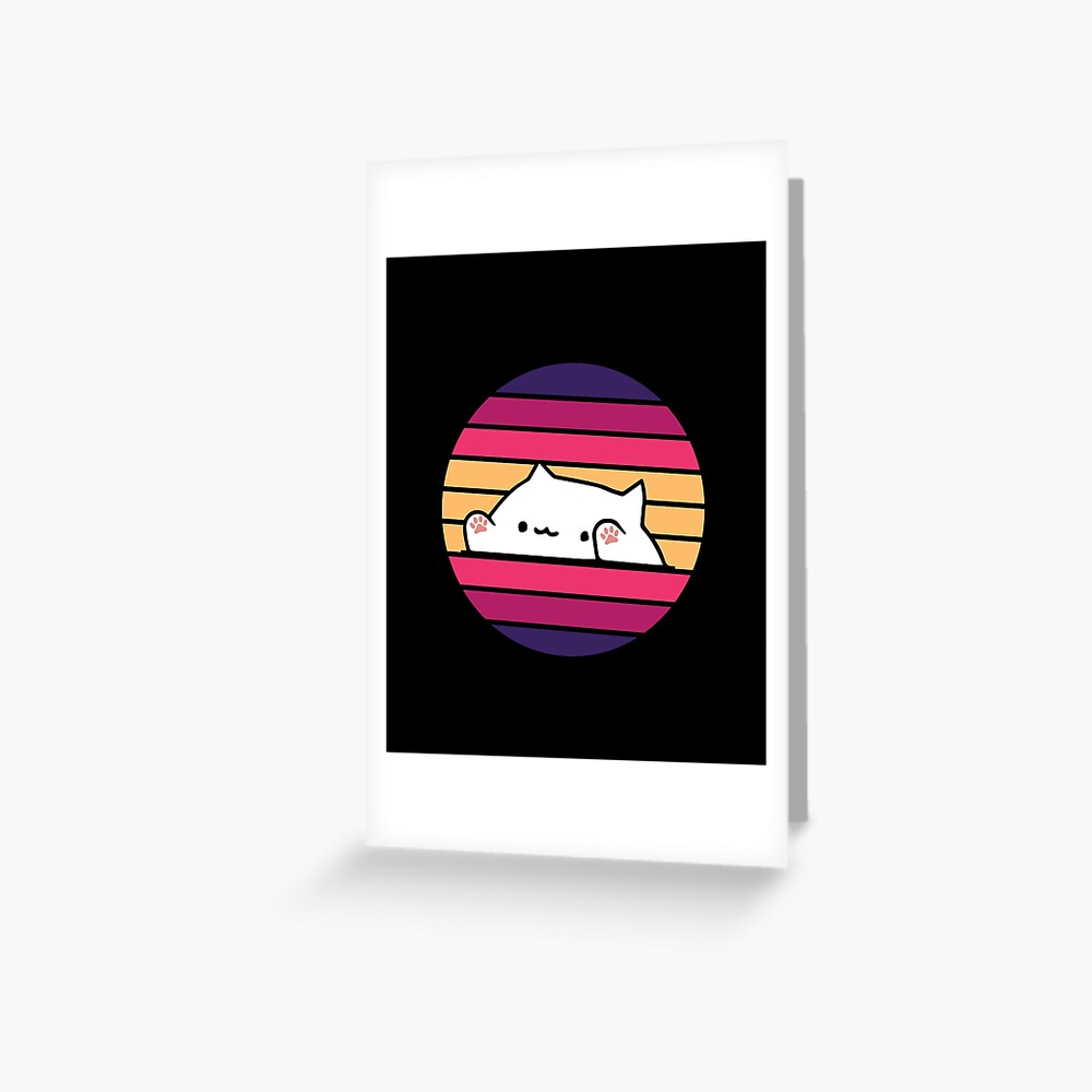 "Awesome bongo cat meme" Greeting Card for Sale by thehafdesigner ...