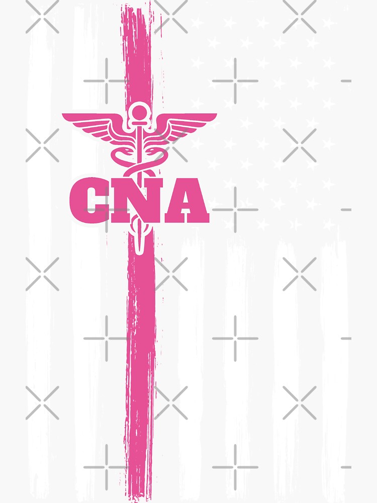 "CNA American Flag USA Pink Symbol" Sticker for Sale by SlinkyDesigns ...
