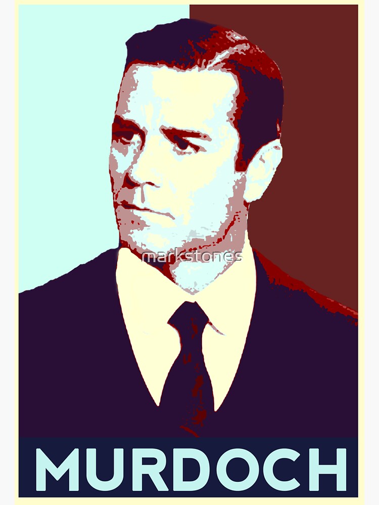 "Murdoch Mysteries Detective Murdoch Pop Art" Sticker by markstones ...