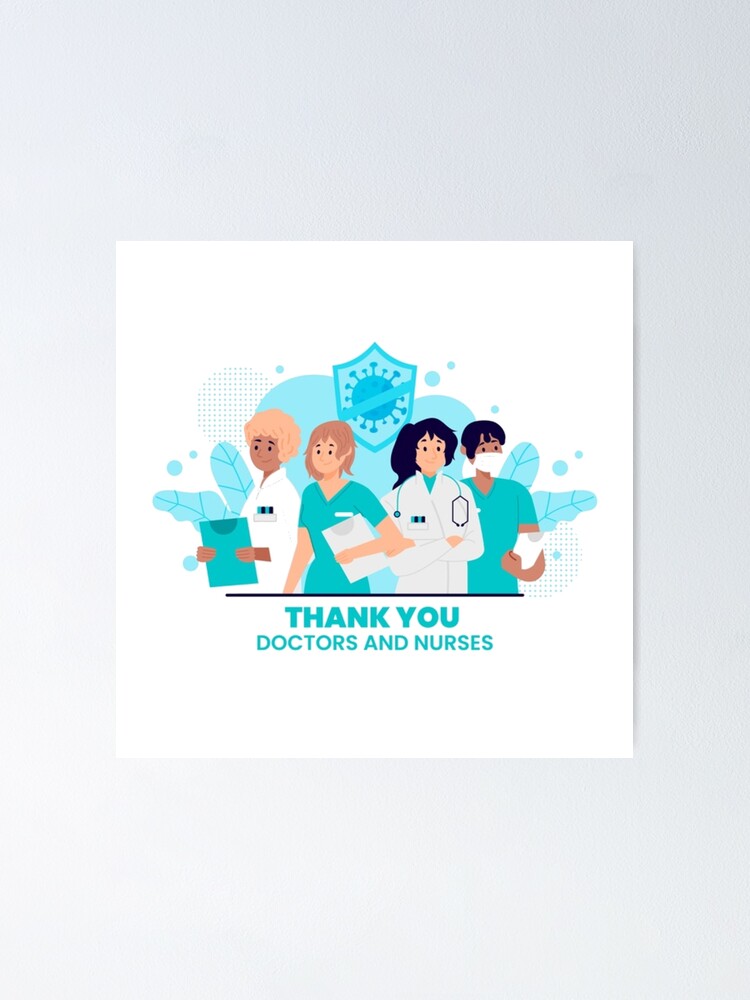 "Thank you NHS Doctors" Poster for Sale by chdoula06 | Redbubble