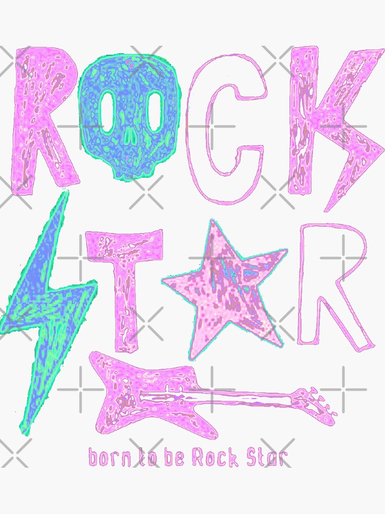 "Rock star - title of calligraphy lettering typography text quotes ...
