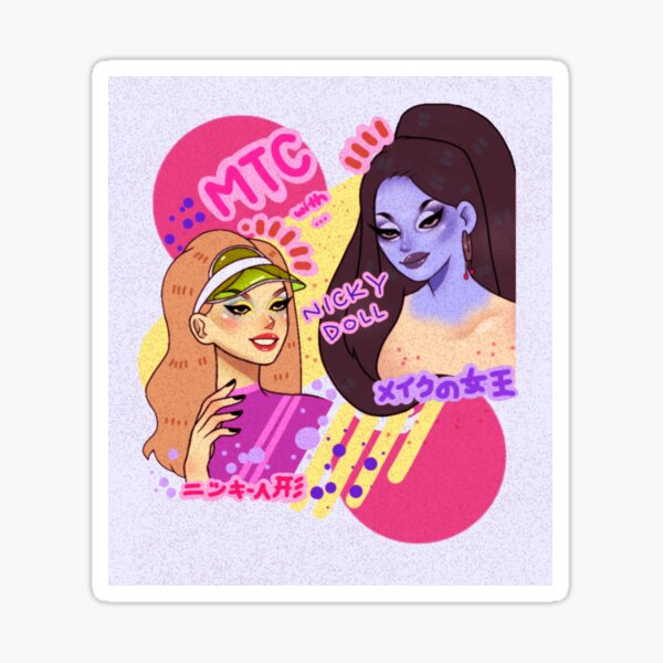 "mtc with nicky doll " Sticker for Sale by battle-axed | Redbubble