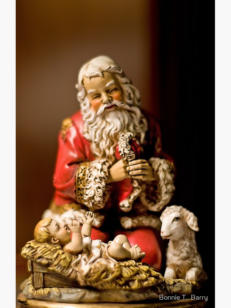 "Kneeling Santa" Framed Art Print for Sale by Bonnie T. Barry | Redbubble