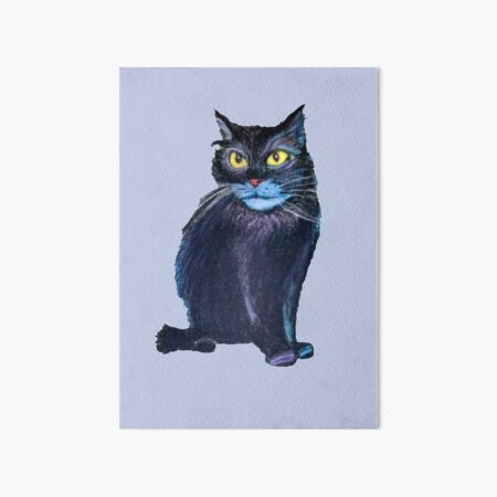 "Black Cat Bayun (transparent background)" Art Board Print for Sale by ...