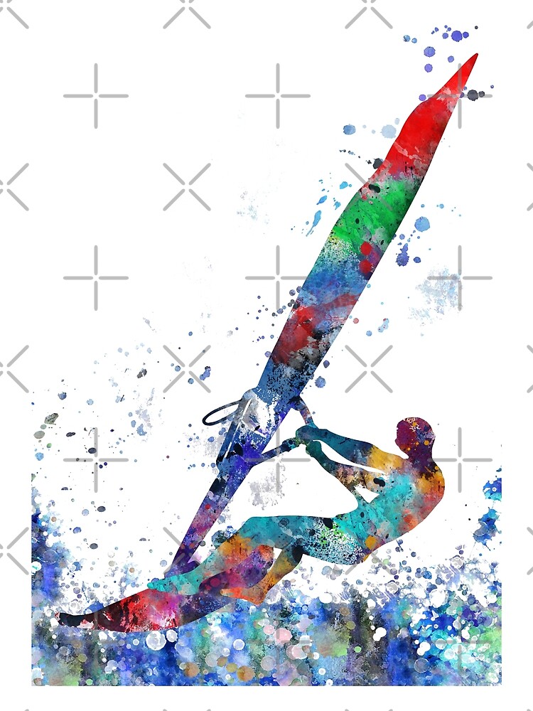 "Windsurfer, windsurfing man" Greeting Card for Sale by Rosaliartbook ...
