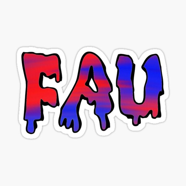 "FAU Drip Tie Dye" Sticker for Sale by karyssalay | Redbubble