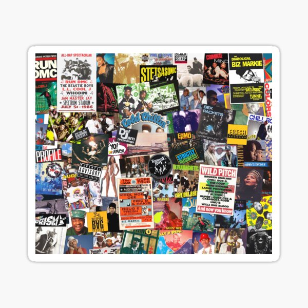 "Old School Hip Hop" Sticker for Sale by eyepoo | Redbubble