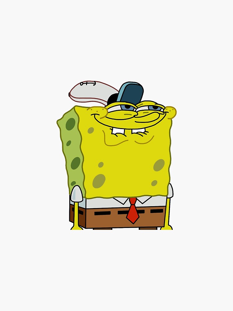 "Spongebob Smile " Sticker for Sale by Simon111111 | Redbubble