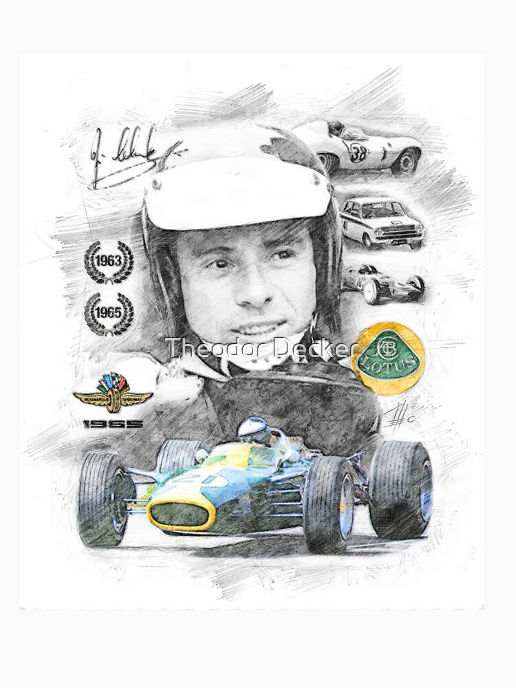 "Jim Clark" T-shirt for Sale by theodordecker | Redbubble | racing t ...