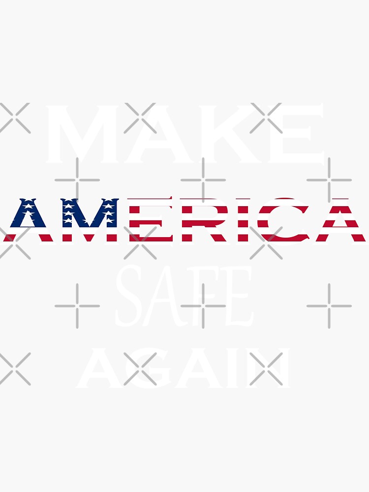 "MAKE AMERICA SAFE AGAIN! COVID19" Sticker for Sale by KingoC | Redbubble
