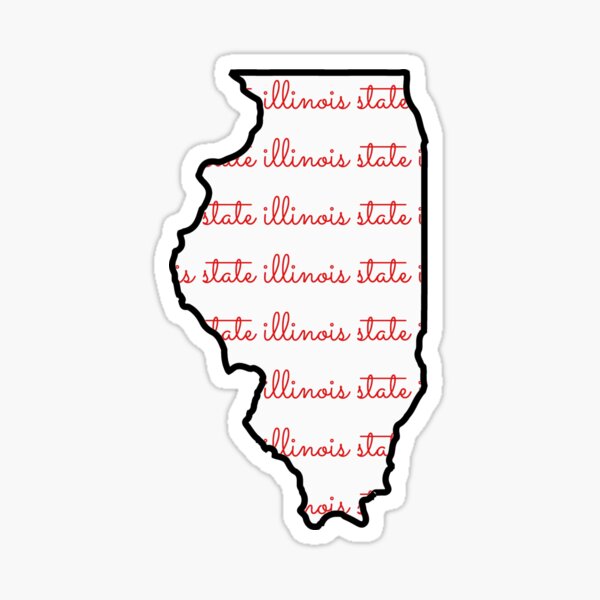 "Illinois State" Sticker for Sale by maddiefrick | Redbubble