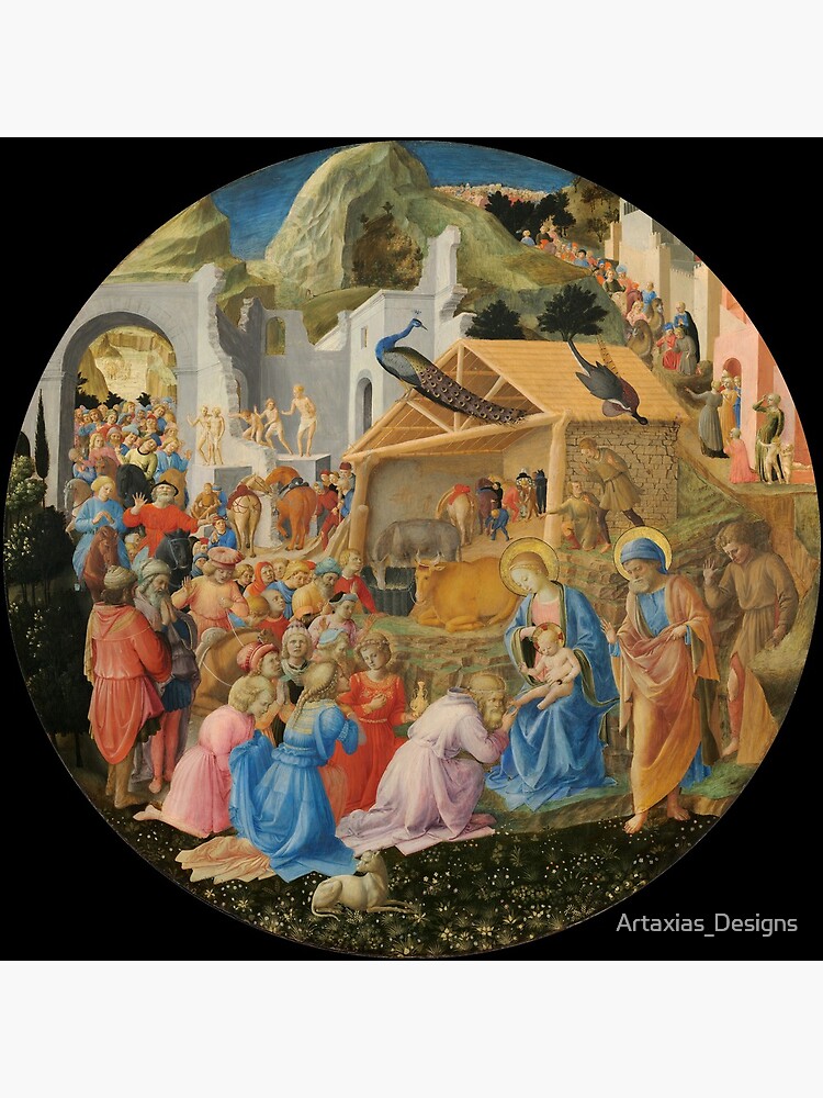 "Adoration of the Magi Fra Angelico, Filippo Lippi" Clock by TonyAra ...