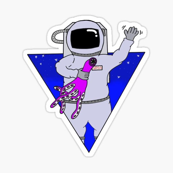 "Spaceman " Sticker for Sale by Draw-Maker | Redbubble