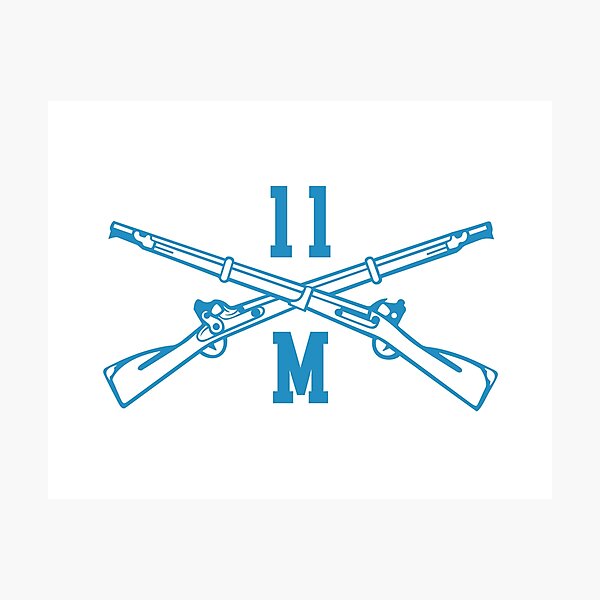 "Army MOS 11M Bradley Fighting Vehicle BFV Infantryman Crossed Rifles ...