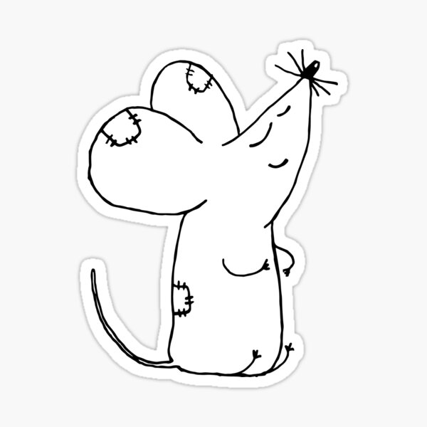 "Cute little mouse sticker" Sticker for Sale by julikak | Redbubble