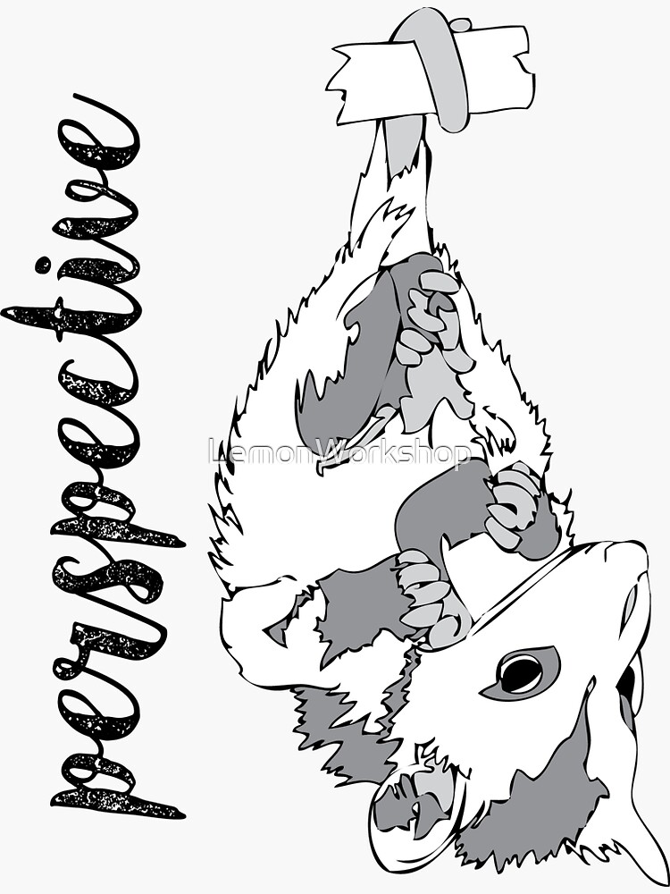 "Perspective" Sticker for Sale by LemonWorkshop | Redbubble