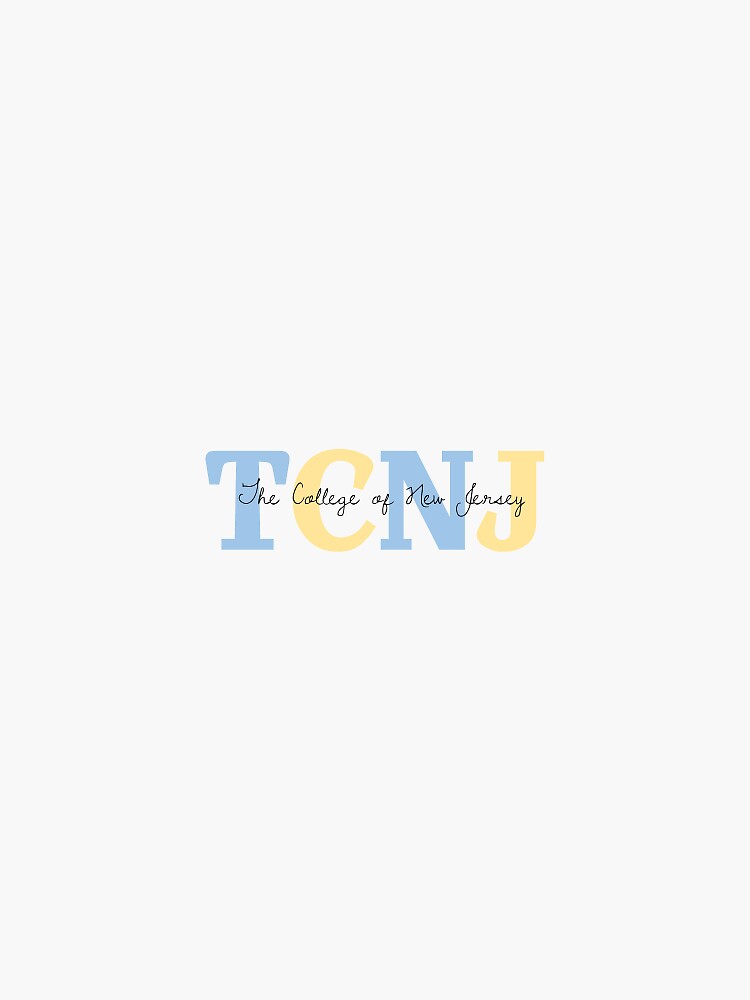 "tcnj sticker " Sticker for Sale by lucymckeon | Redbubble