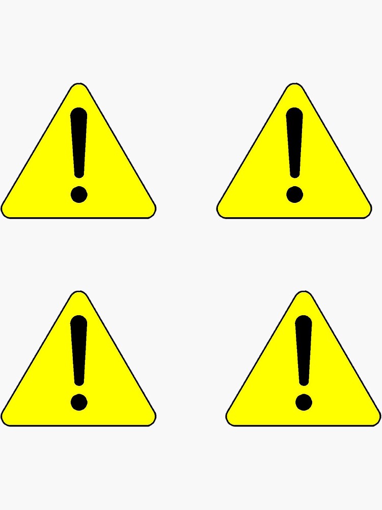 "Caution stickers" Sticker for Sale by Fashsion2016 | Redbubble