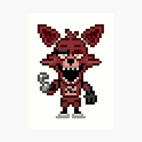 "Five Nights at Freddy's - Foxy Mini Pixel" Art Print for Sale by ...