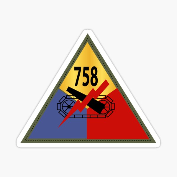"Army - 758th Tank Battalion SSI" Sticker for Sale by twix123844 ...