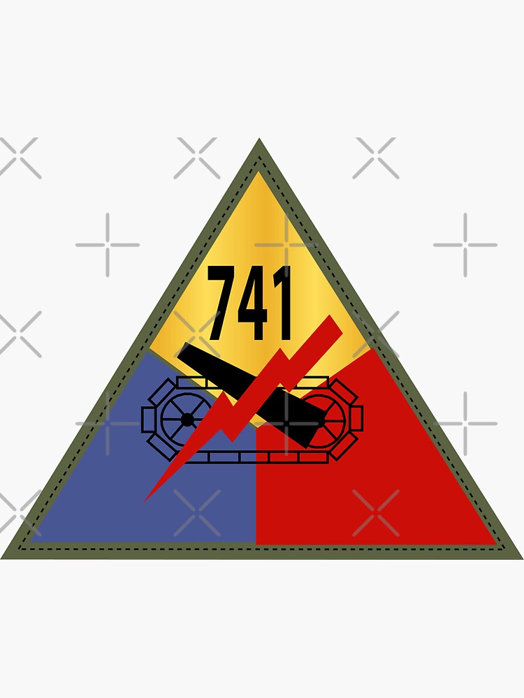 "Army - 741st Tank Battalion SSI" Sticker by twix123844 | Redbubble