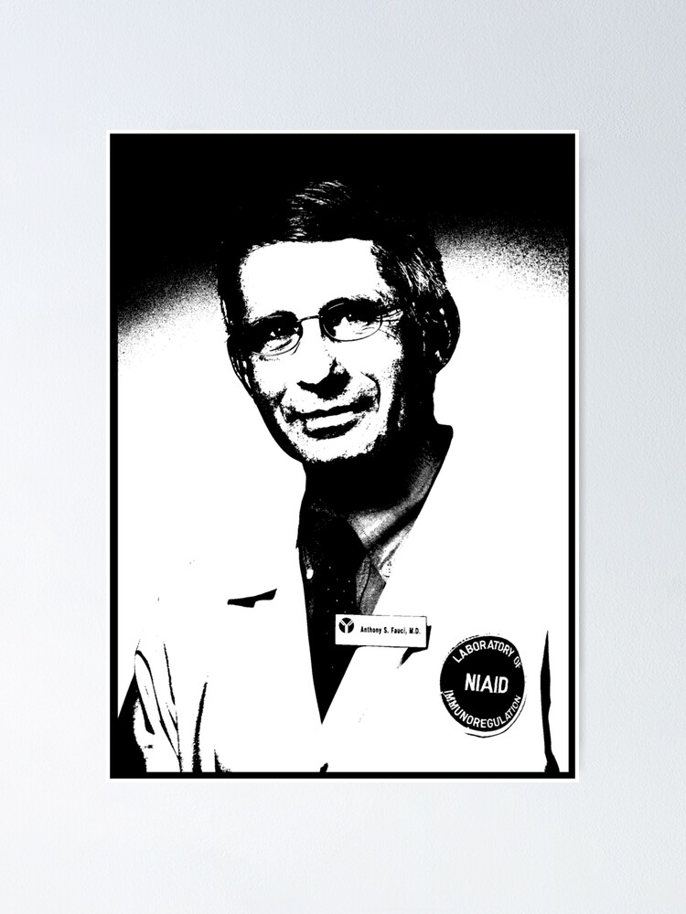 "Dr. Anthony Fauci " Poster by aerodev | Redbubble