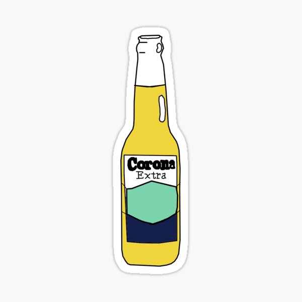 "Corona Beer Sticker" Sticker for Sale by chloes-stickerz | Redbubble