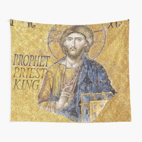 "Jesus as Priest, Prophet, and King" Tapestry by CCatholics | Redbubble