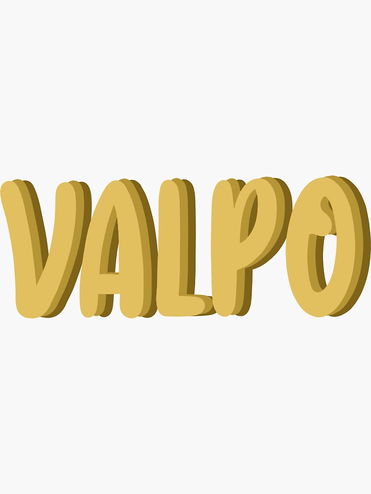 "Valpo " Sticker for Sale by Dmraub | Redbubble