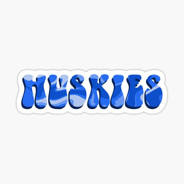 "Huskies Connecticut Conn sticker" Sticker by collegeart23 | Redbubble