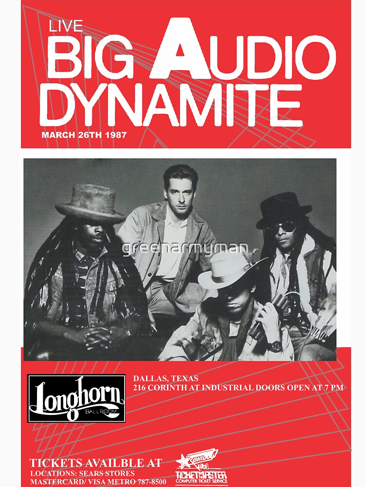 "big audio dynamite" Classic T-Shirt for Sale by greenarmyman | Redbubble