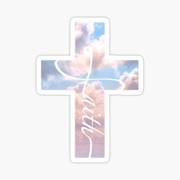 "Faith Cross" Sticker for Sale by maddielough | Redbubble
