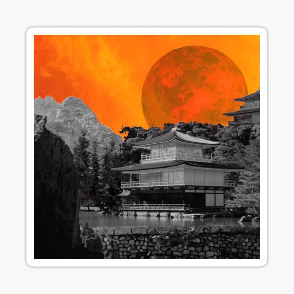 "Temple" Sticker by MOONPIECE | Redbubble