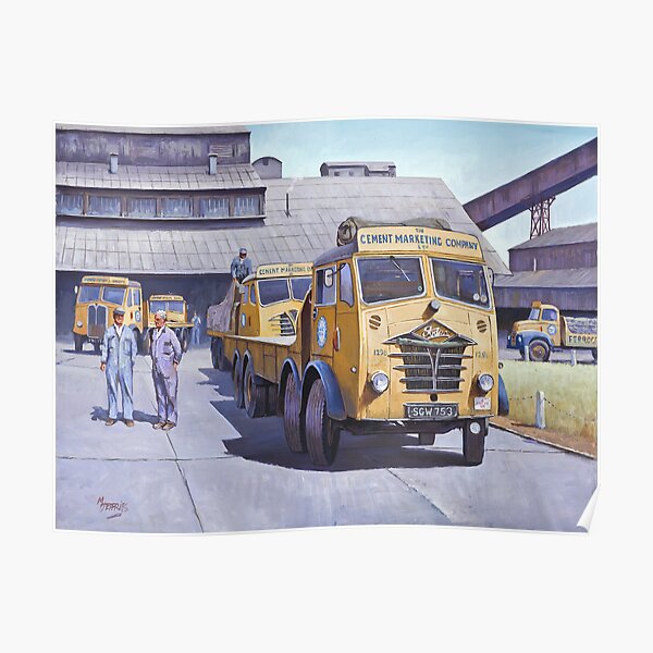 "Blue Circle Foden S18 " Poster by artistjeffries | Redbubble