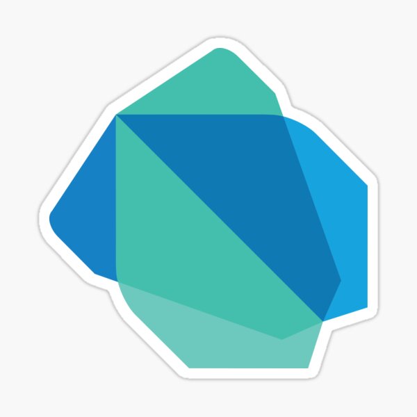 "Dart Logo for Flutter/Dart Software Developer (White)" Sticker for ...