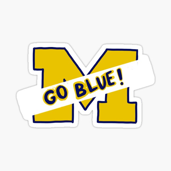 "GO BLUE BABY" Sticker by SmartStickers | Redbubble