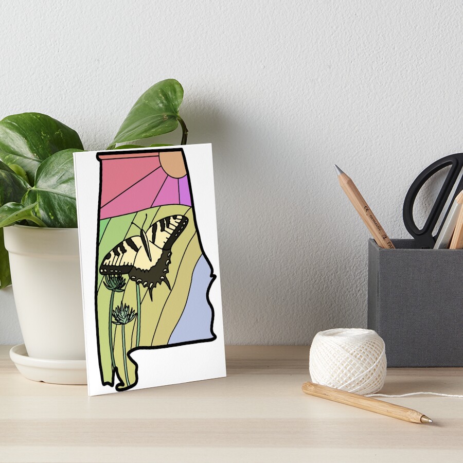 "Alabama State Symbol" Art Board Print for Sale by lornebean | Redbubble