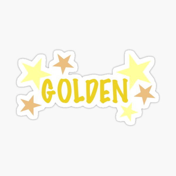 "GOLDEN" Sticker for Sale by sydneypakkala | Redbubble