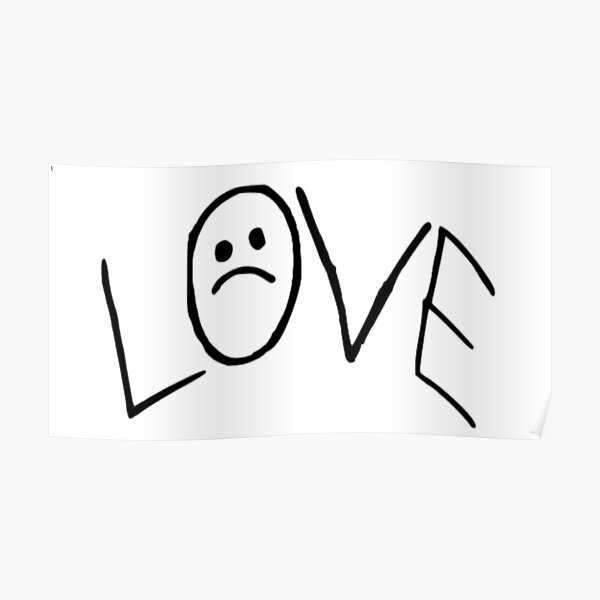 Lil Peep Love Tattoo Official Design Poster By Nmrkdesigns Redbubble