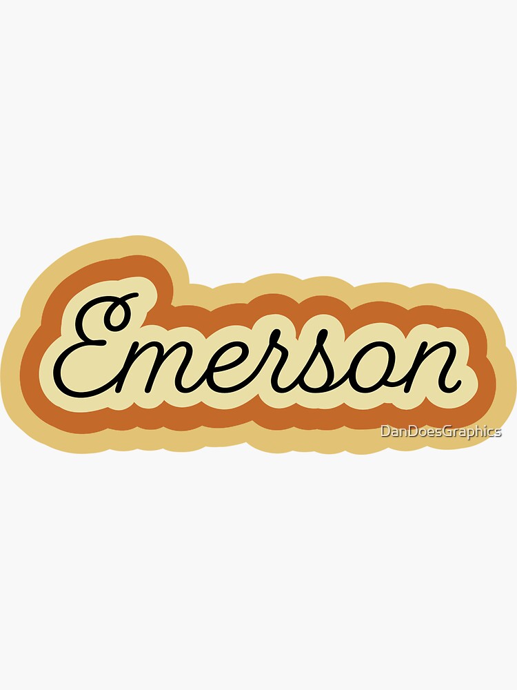 "Emerson Hall Sticker" Sticker by DanDoesGraphics | Redbubble