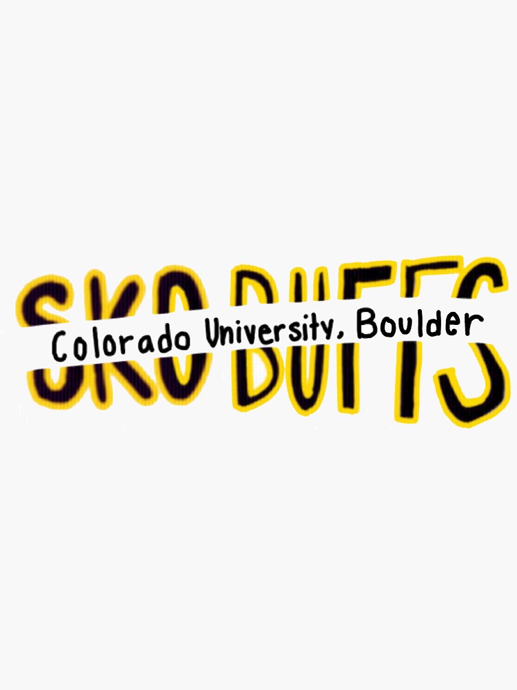 "CU boulder" Sticker by SmartStickers | Redbubble