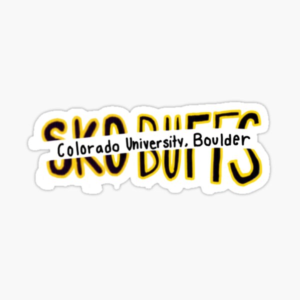 "CU boulder" Sticker by SmartStickers | Redbubble