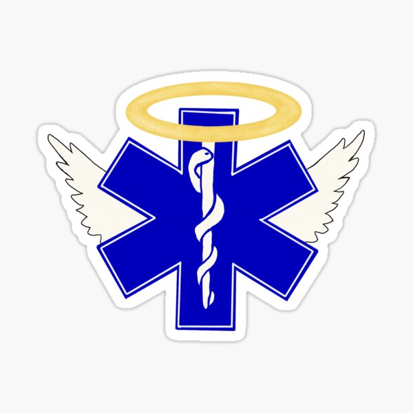 "Paramedic Angel Sticker " Sticker for Sale by kelseyes22 | Redbubble