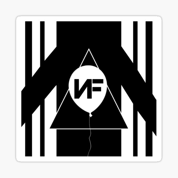 "NF Geometric Balloon Logo" Sticker for Sale by usernate | Redbubble