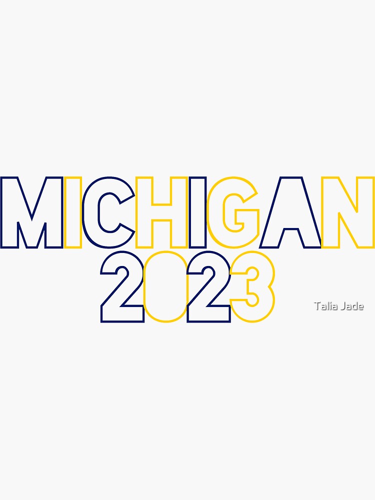 "michigan 2023" Sticker by twalsh23 | Redbubble