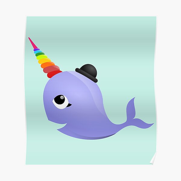 "Narwal" Poster for Sale by twileystees | Redbubble